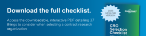CRO Selection Checklist: 37 Things to Know | PharPoint Research